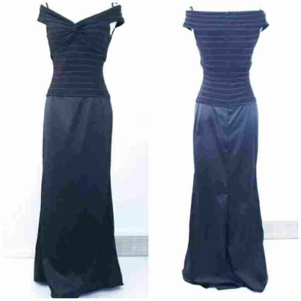 Js Collection Black Off Shoulder Formal Dress 4 - Gem